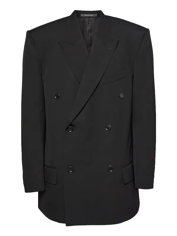 Balenciaga Wool Blazer - Black