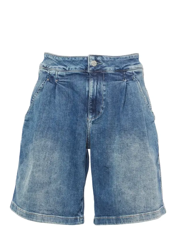Ag High-rise Denim Shorts - Blue
