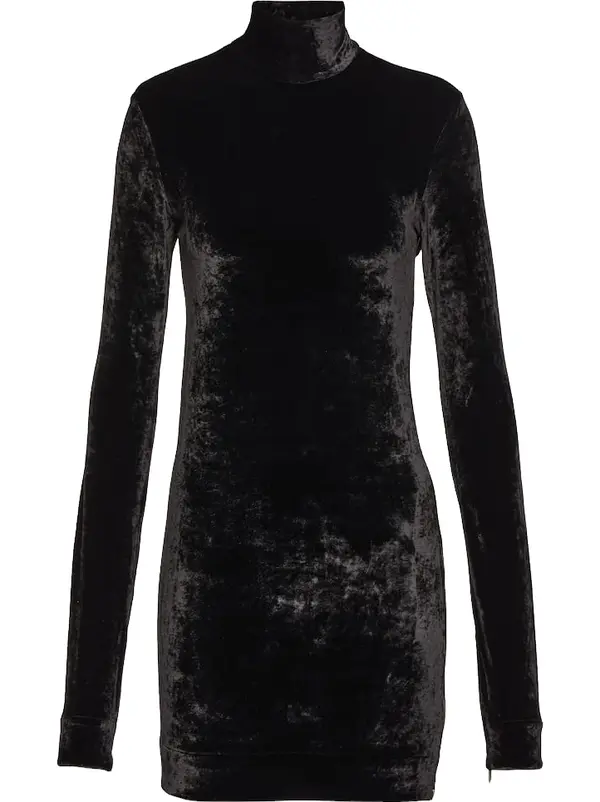 JIL SANDER Velvet Top - Black