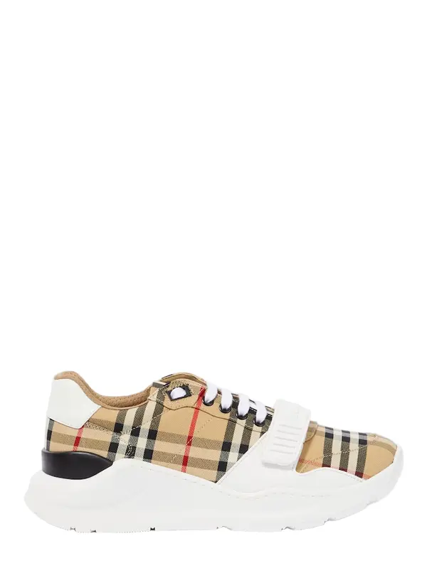 Burberry Check Sneakers - Beige