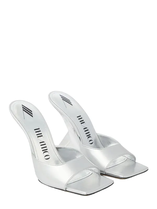 Attico Cheope Mules - Silver