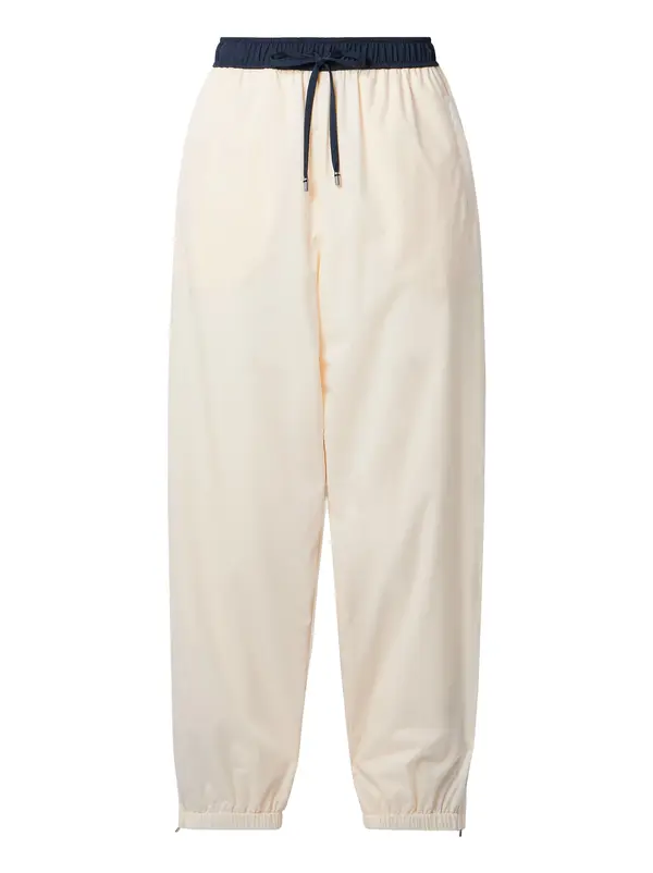 Loro Piana Keelan Two-tone Padded Twill Track Pants - Off-white