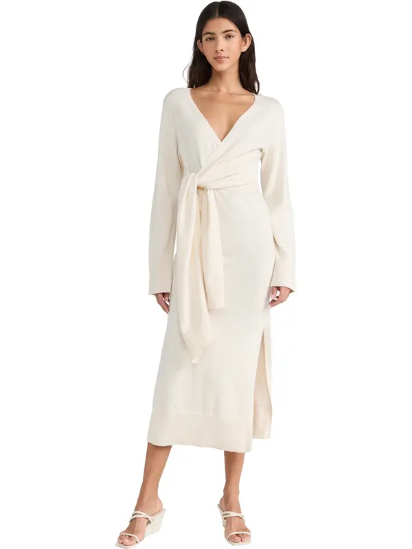 Simkhai Skyla Wrap Dress - Ivory