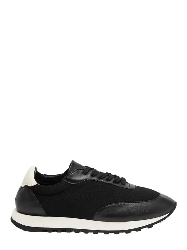 THE ROW Owen Panelled Sneakers - Black
