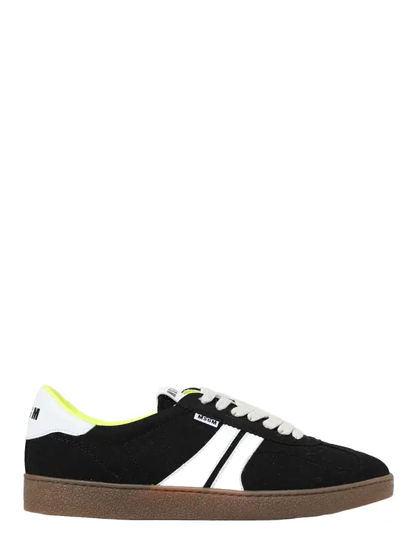 MSGM Retro Fabric Sneakers - Black