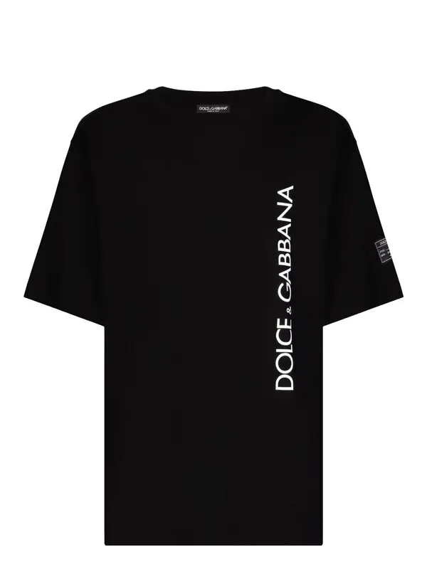 Dolce & Gabbana Logo-print Cotton T-shirt - Black