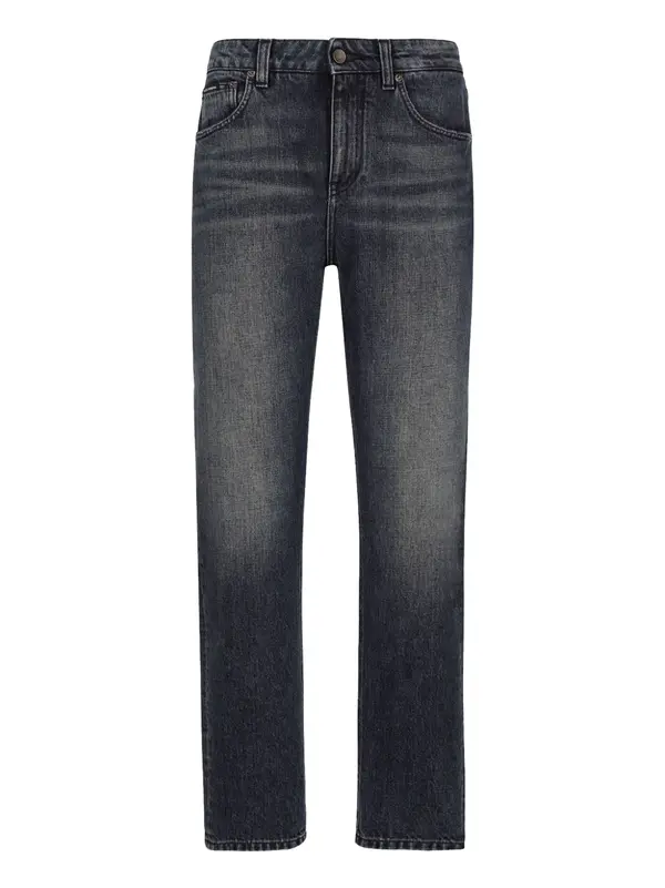 Dolce & Gabbana Mid-rise Boyfriend Jeans - Black