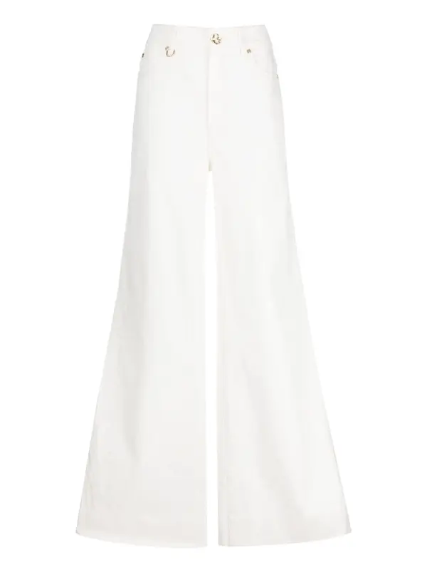 Zimmermann Matchmaker Wide-leg Jeans - White