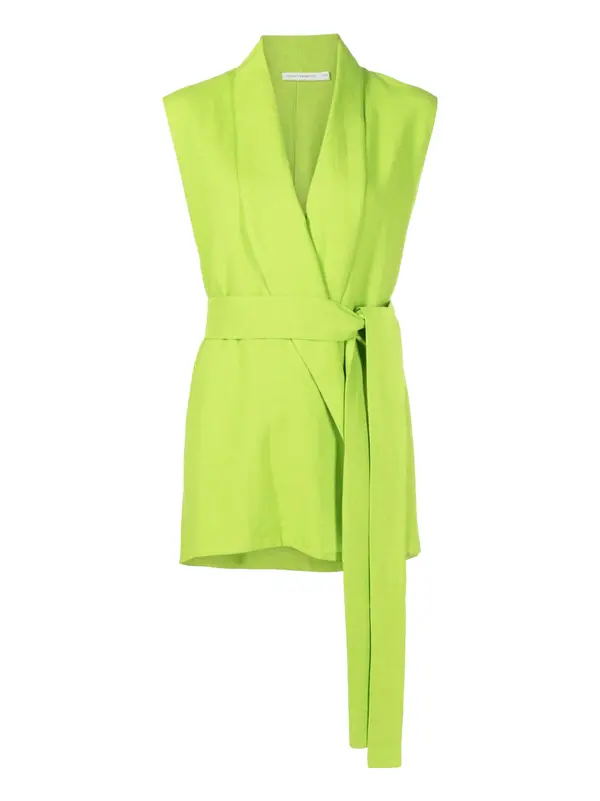 LENNY NIEMEYER Pleated Sleeveless Kimono - Green
