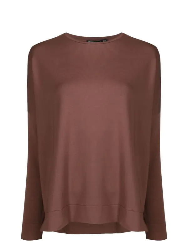 LENNY NIEMEYER Crew-neck Long-sleeved Sweatshirt - Brown