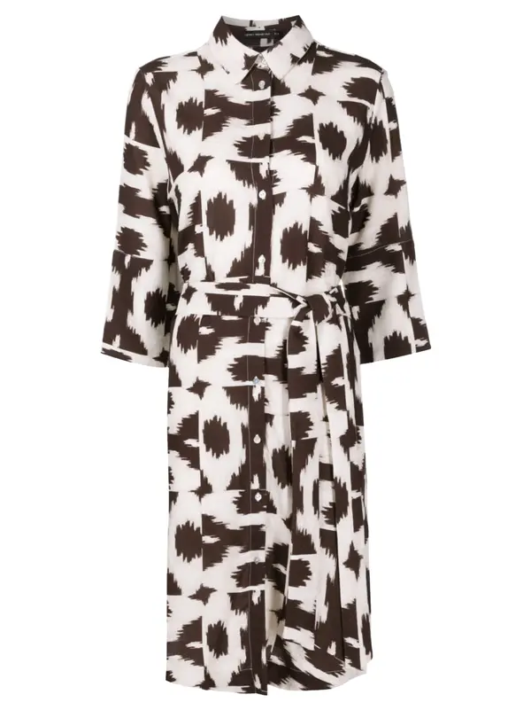 LENNY NIEMEYER Puglia Graphic-print Shirtdress - Black