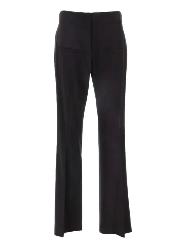 JW Anderson Straight-leg Trousers With Front Slit - Black