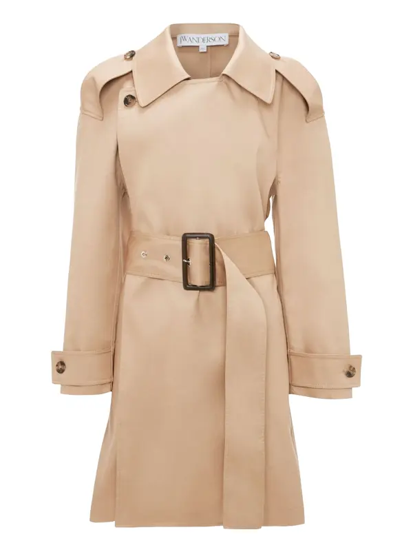 JW Anderson Wrap-front Trench Coat - Neutrals