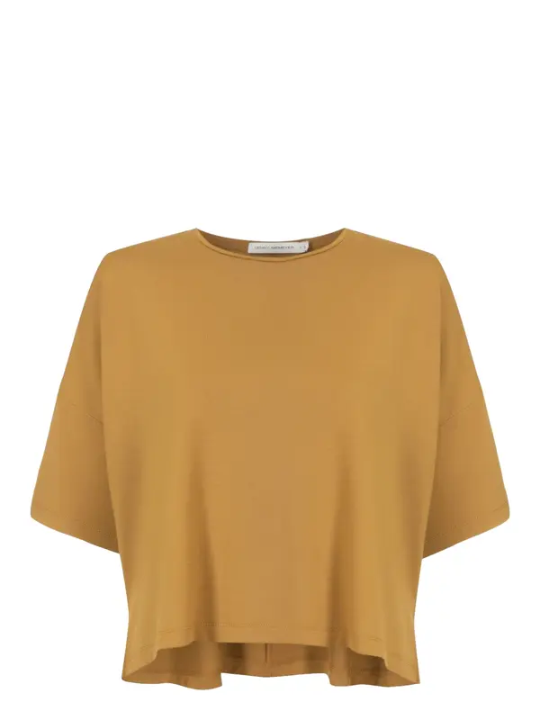 LENNY NIEMEYER Drop-shoulder Cropped T-shirt - Brown