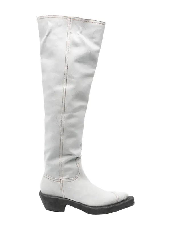 Camper Venga Denim Knee-high Boots - Grey