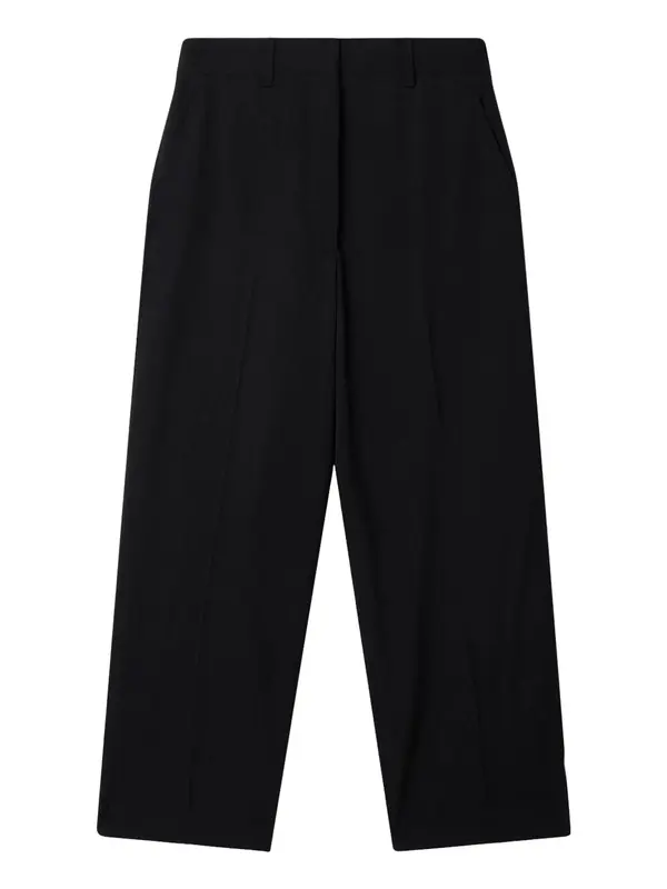 Stella McCartney Wide-leg Wool Trousers - Black