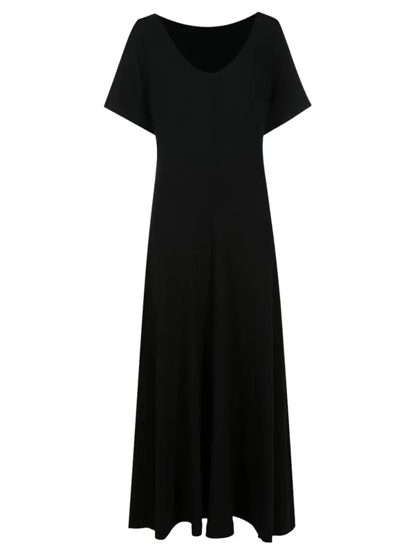 GLORIA COELHO Supreme Midi Dress - Black
