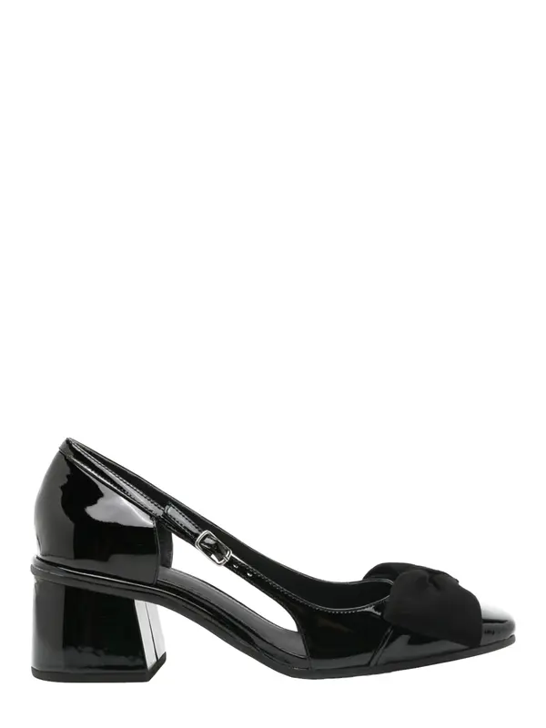 STUDIO CHOFAKIAN Balé 45mm Bow-embellished Patent Leather Pumps - Black