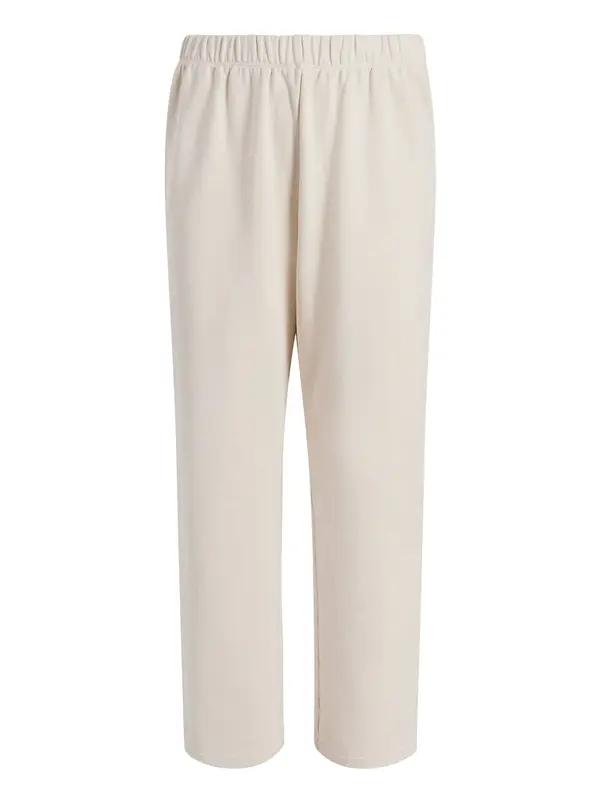 Another Tomorrow Mid-rise Cropped Track Pants - Neutrals