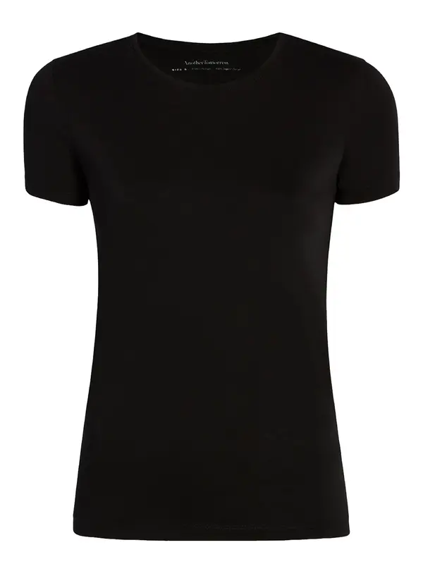Another Tomorrow Crew-neck T-shirt - Black