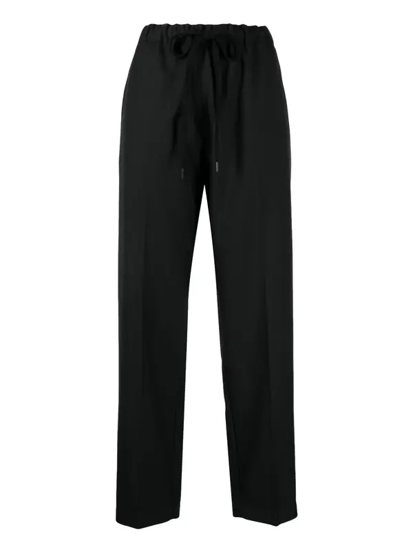 MAISON MARGIELA Single-stitch Cropped Trousers - Black