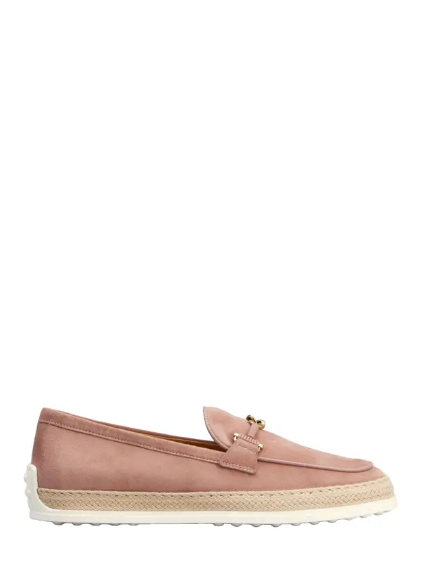 TOD'S Gomma Leather Loafers - Pink