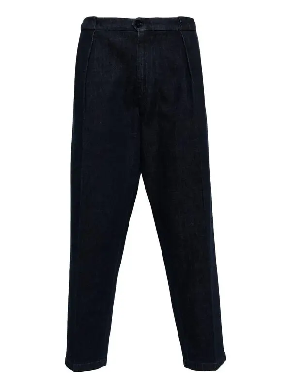 BRIGLIA 1949 Logo Patch Trousers - Blue