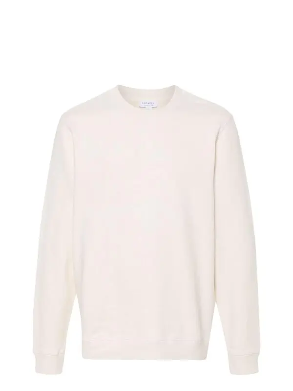 Sunspel Loopback Crew-neck Cotton Sweatshirt - Neutrals