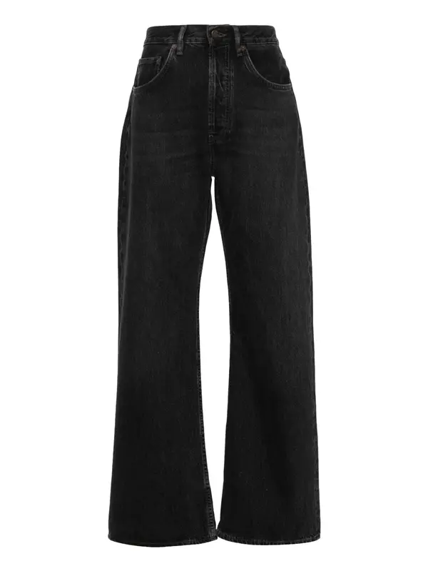 Acne Studios High-rise Loose-fit Jeans - Black