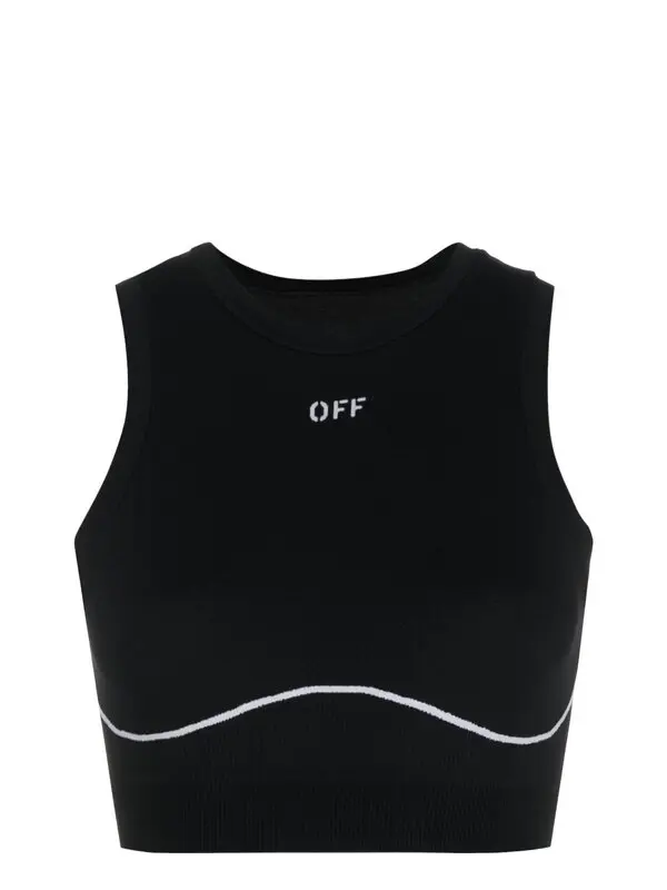 Off-White Off-stamp Sports Bra - Black