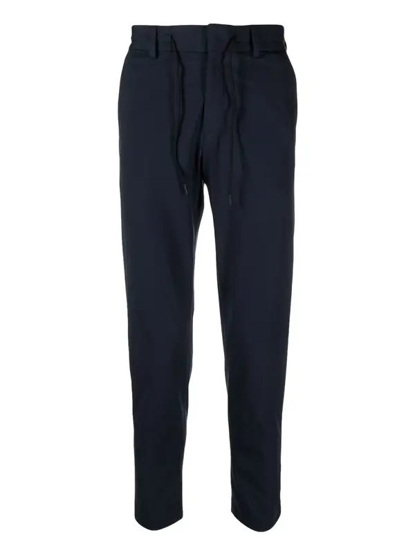 BOSS Technical-jersey Slim-cut Trousers - Blue