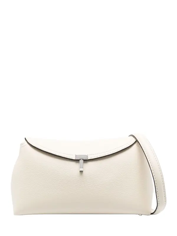 TOTÊME T-lock Leather Clutch - Neutrals