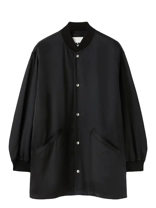JIL SANDER Long-sleeve Bomber Jacket - Black