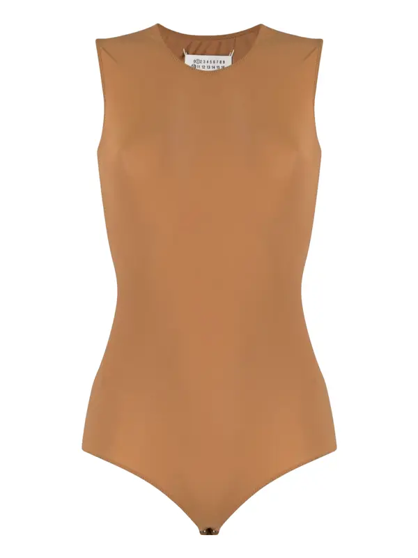 MAISON MARGIELA Round-neck Bodysuit - Brown