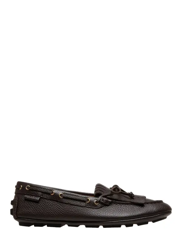 Bally Kerbs Leather Boat Shoes - Brown