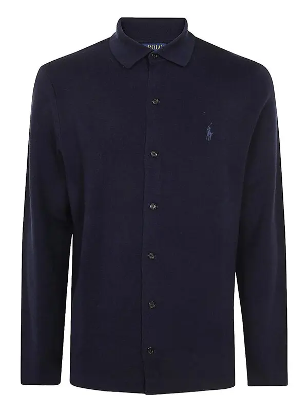 Polo Ralph Lauren Long Sleeve Full Zip Sweater - Blue