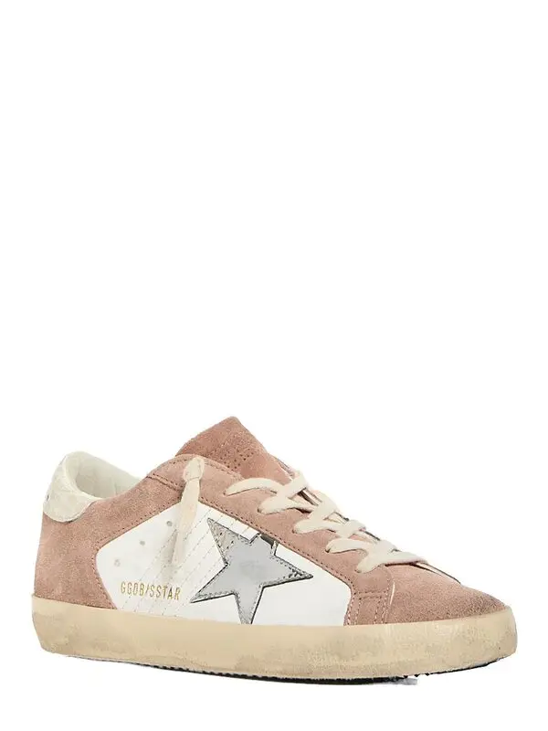 GOLDEN GOOSE Super-star Low Top Sneakers - Cream/powder Pink/silver