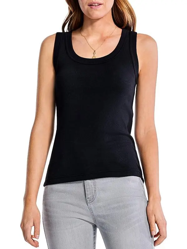 NIC+ZOE Perfect Knit Sleeveless Top - Black Onyx