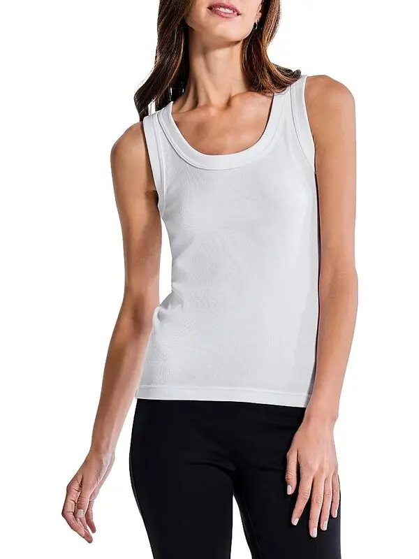 NIC+ZOE Perfect Knit Sleeveless Top - Paper White
