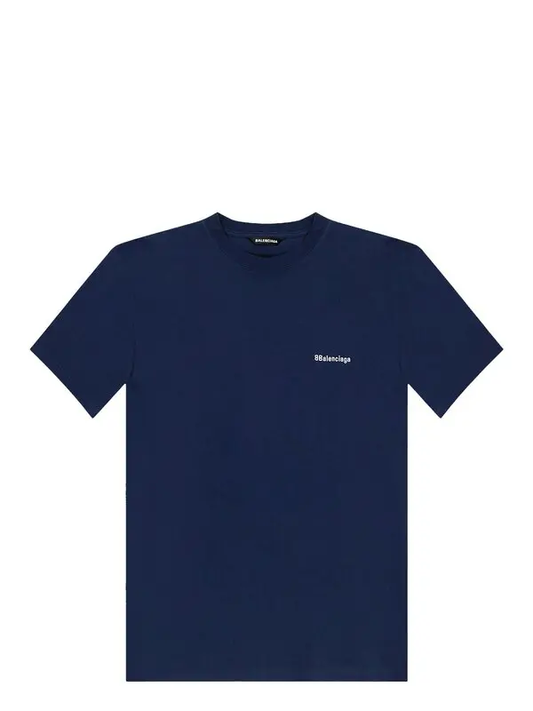 Balenciaga Corporate Logo Tee 'nautical /white - Blue