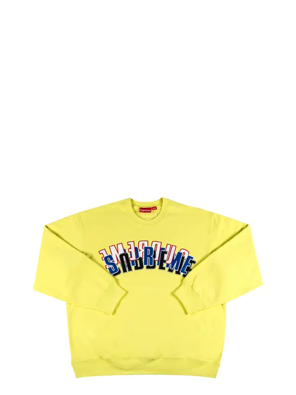 Supreme Stacked Crewneck - Yellow