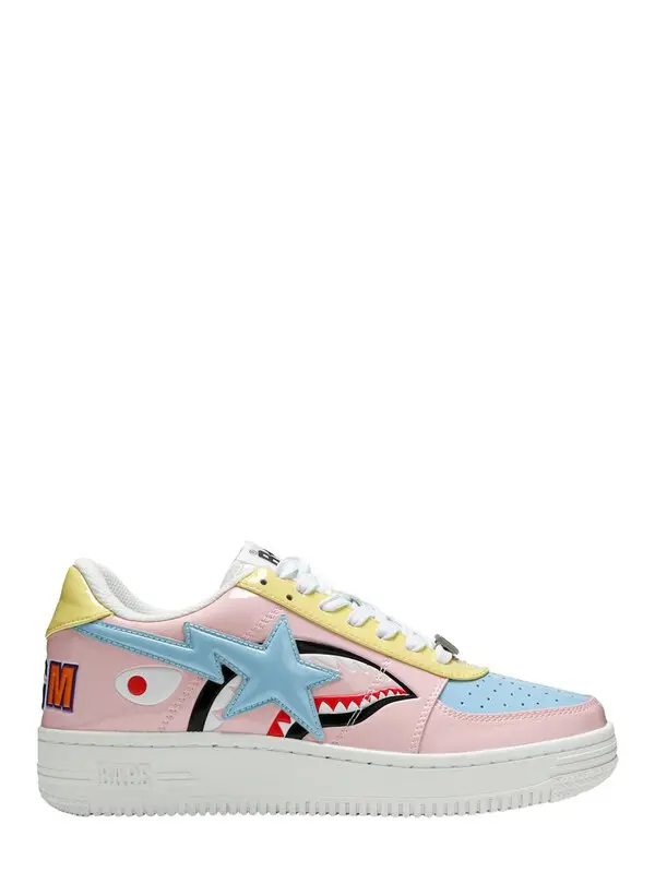 BAPE Bapesta Low M1 'shark Face - Pink