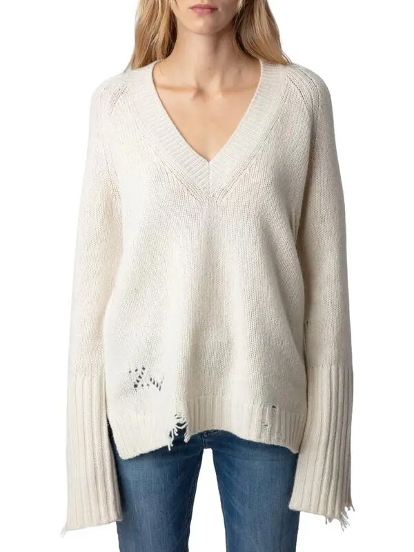 Zadig&Voltaire Valma Amour Pointelle Merino Wool Sweater - Judo