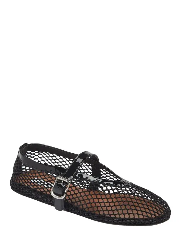Alaïa Fishnet Ballerina Flat - Noir