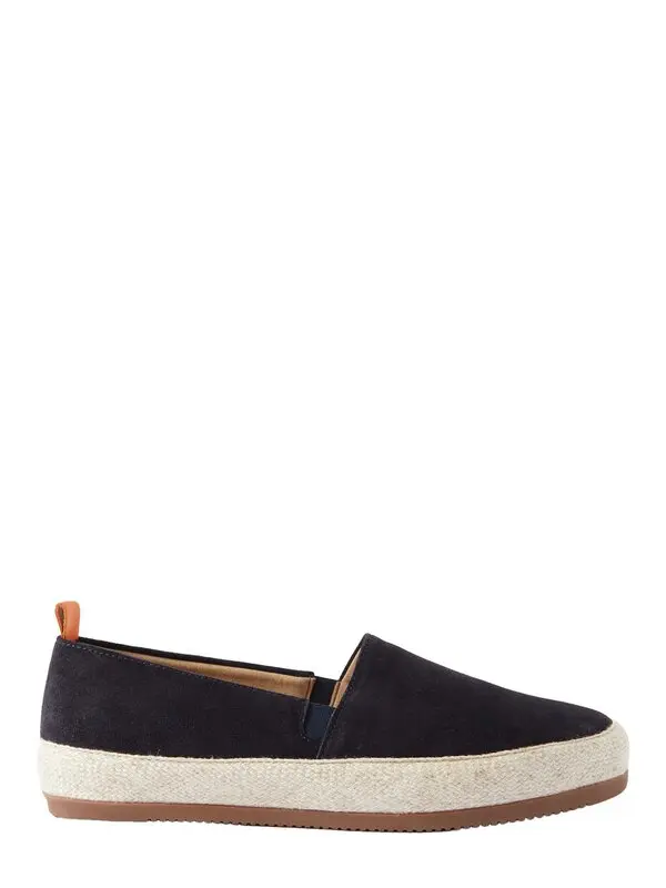 Mulo Suede Espadrilles - Blue