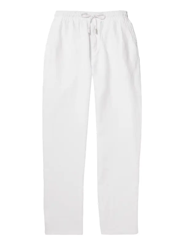 Vilebrequin Pacha Straight-leg Linen Trousers - White