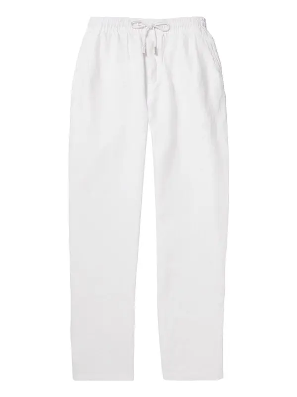 Vilebrequin Pacha Straight-leg Linen Trousers - White