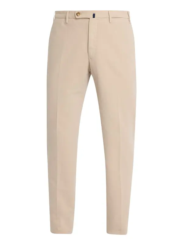 Incotex Cotton Doeskin Trousers - Beige Chiaro