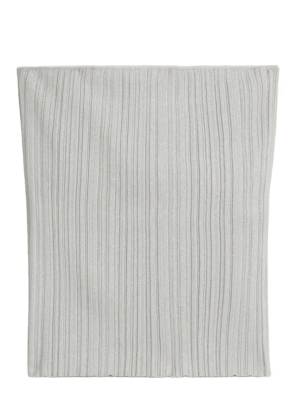 Madewell Aimee Song Ribbed Shimmer Tube Top - Vapor