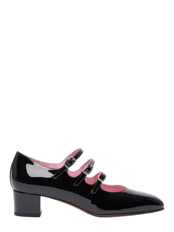 CAREL Kina Patent Mary Jane Pumps - Black